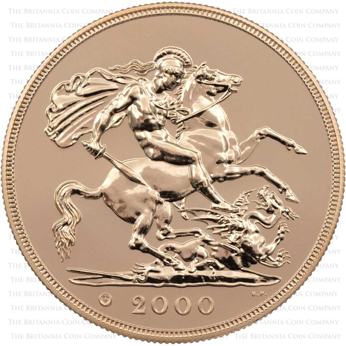 2000 Five Sovereign BU Gold £5 | Elizabeth II