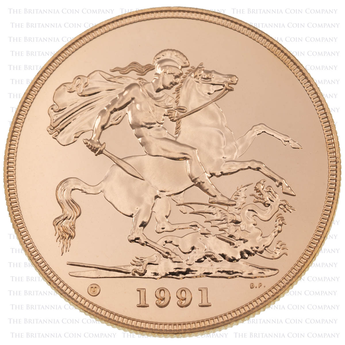1991 Five Sovereign BU Gold £5 | Elizabeth II