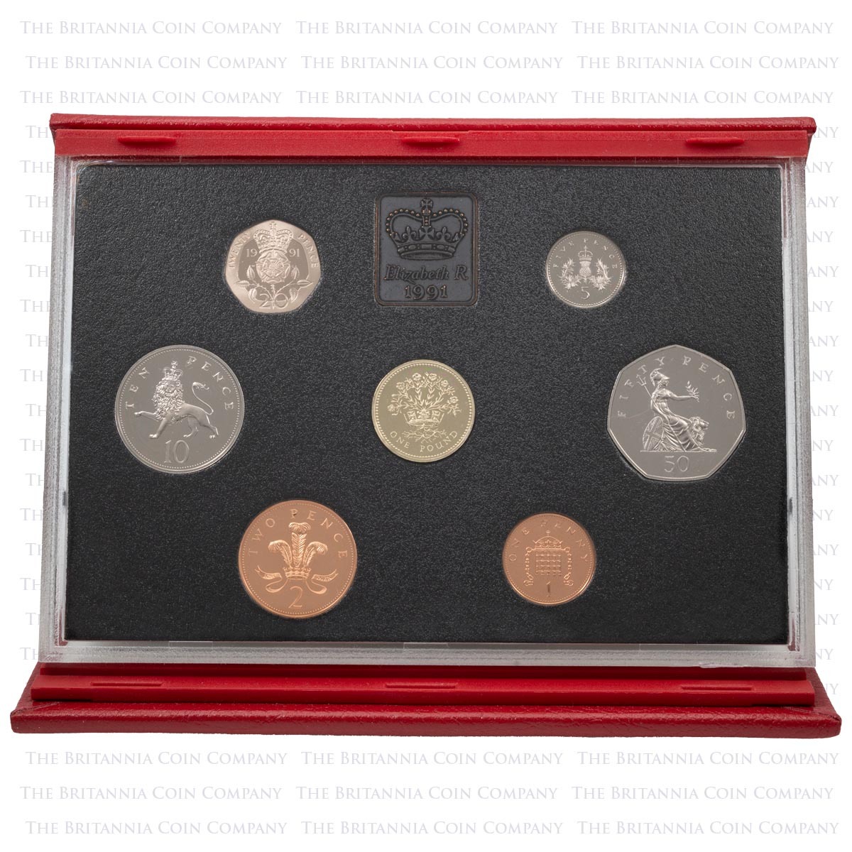 1991 Deluxe Proof 7-Coin UK Annual Set
