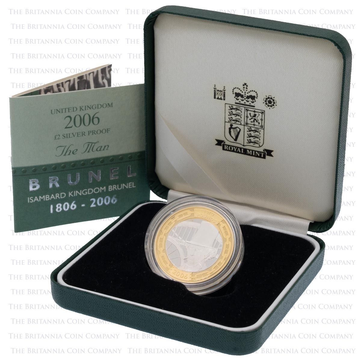 2006 Isambard Brunel The Man £2 Silver Proof Coin