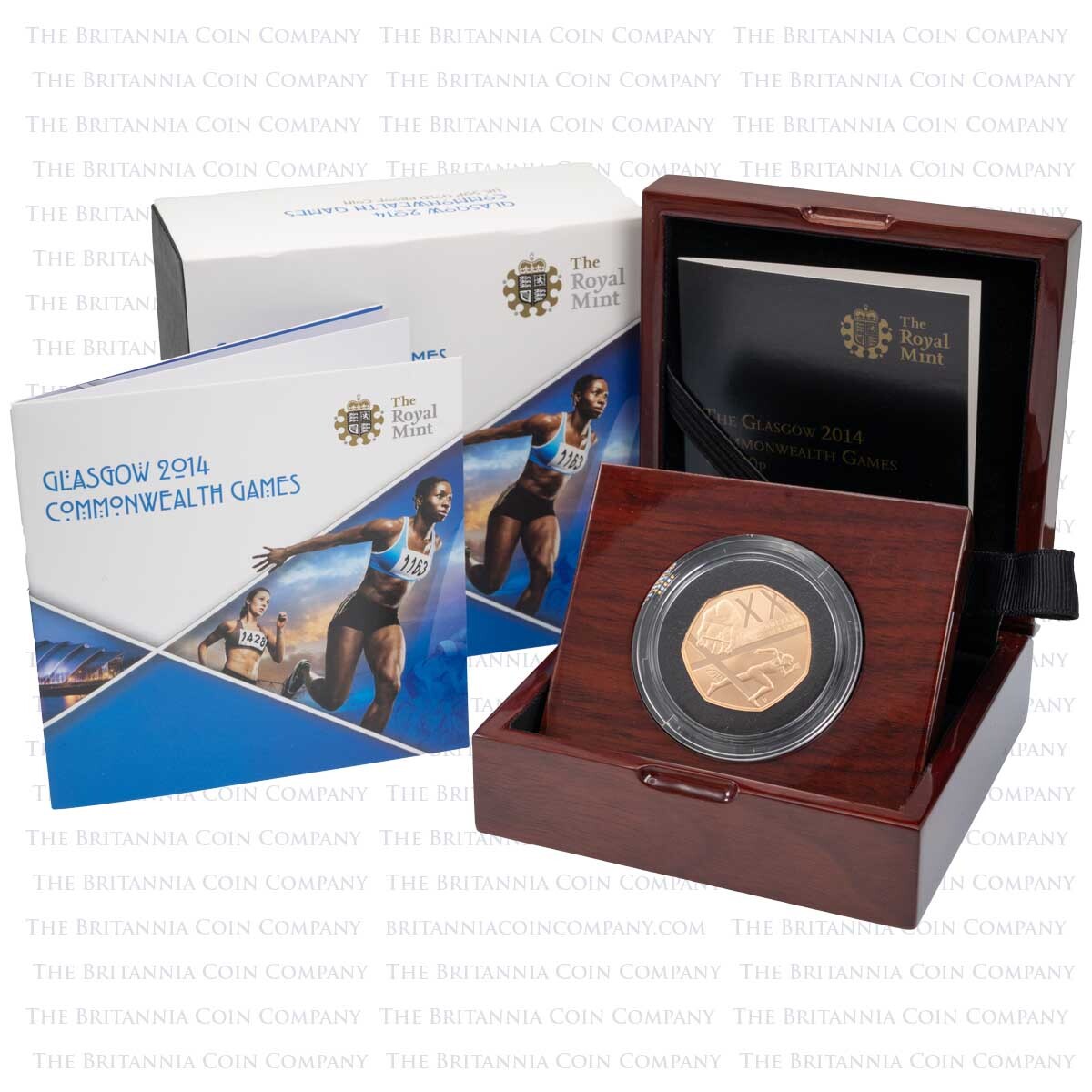 2014 Commonwealth Games Gold Proof UK 50p