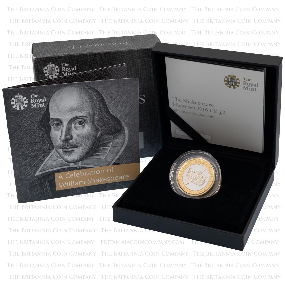 2016 Shakespeare Histories £2 Piedfort Silver Proof Coin