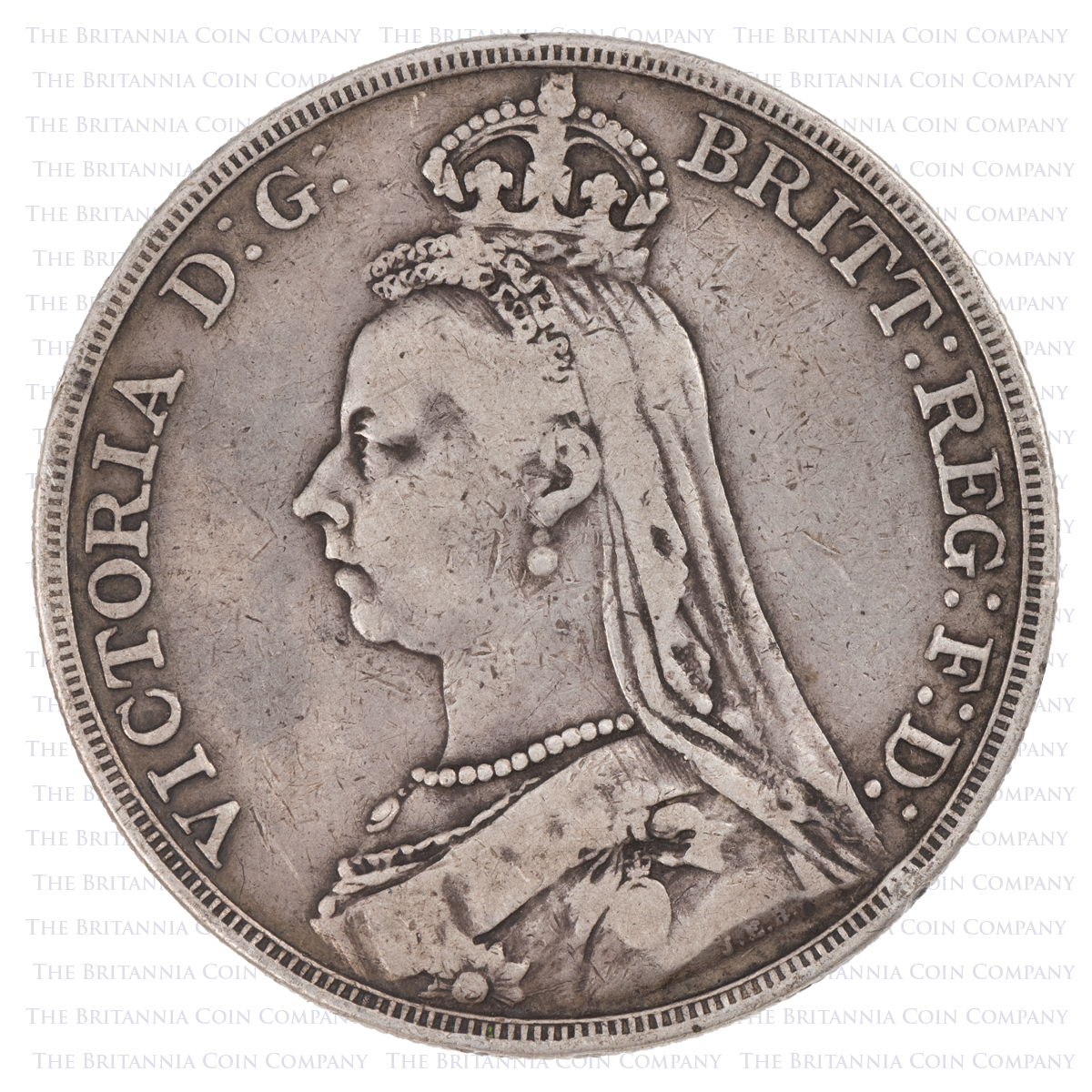 1889 Victoria Silver Crown Coin | Jubilee Head