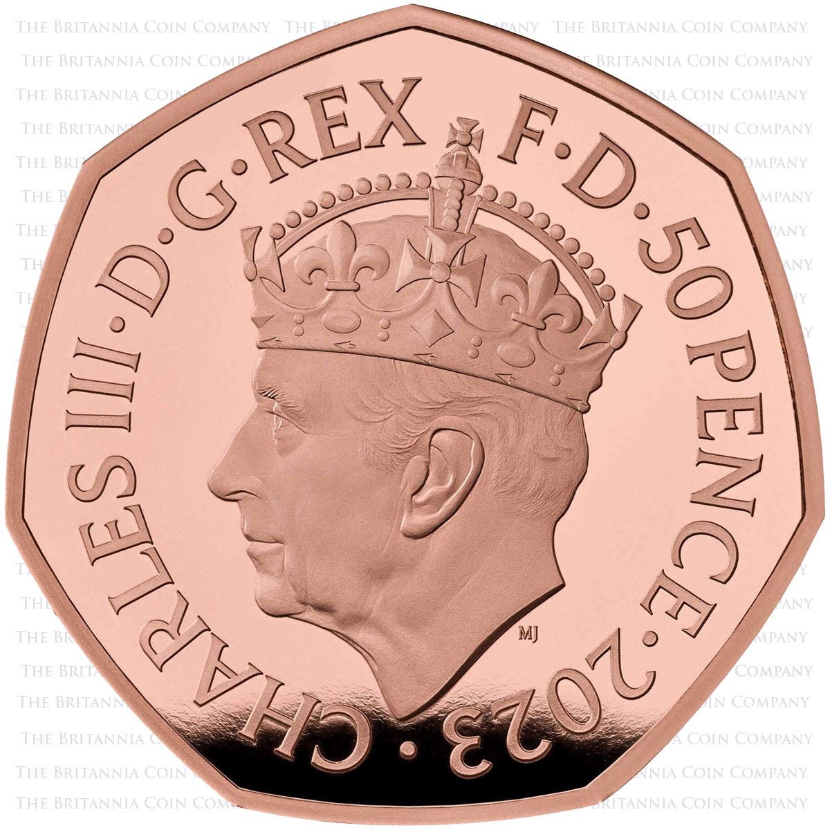 2023 Coronation Gold Proof 50p King Charles III