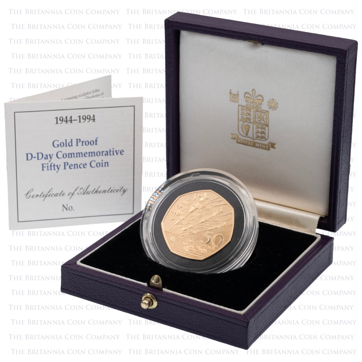 1994 D-Day Gold Proof UK 50p Coin | The Royal Mint